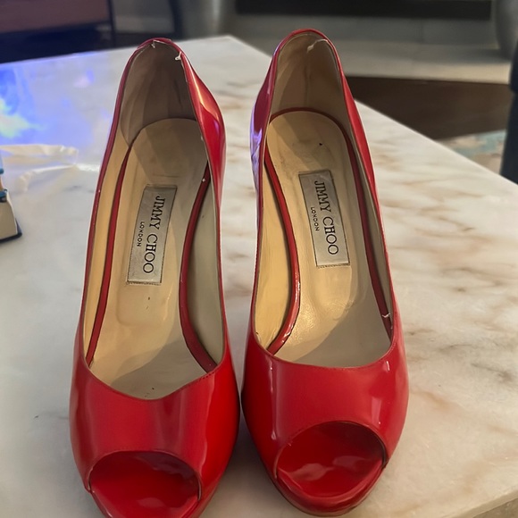Jimmy Choo | Shoes | Jimmy Choo Red Heels | Poshmark